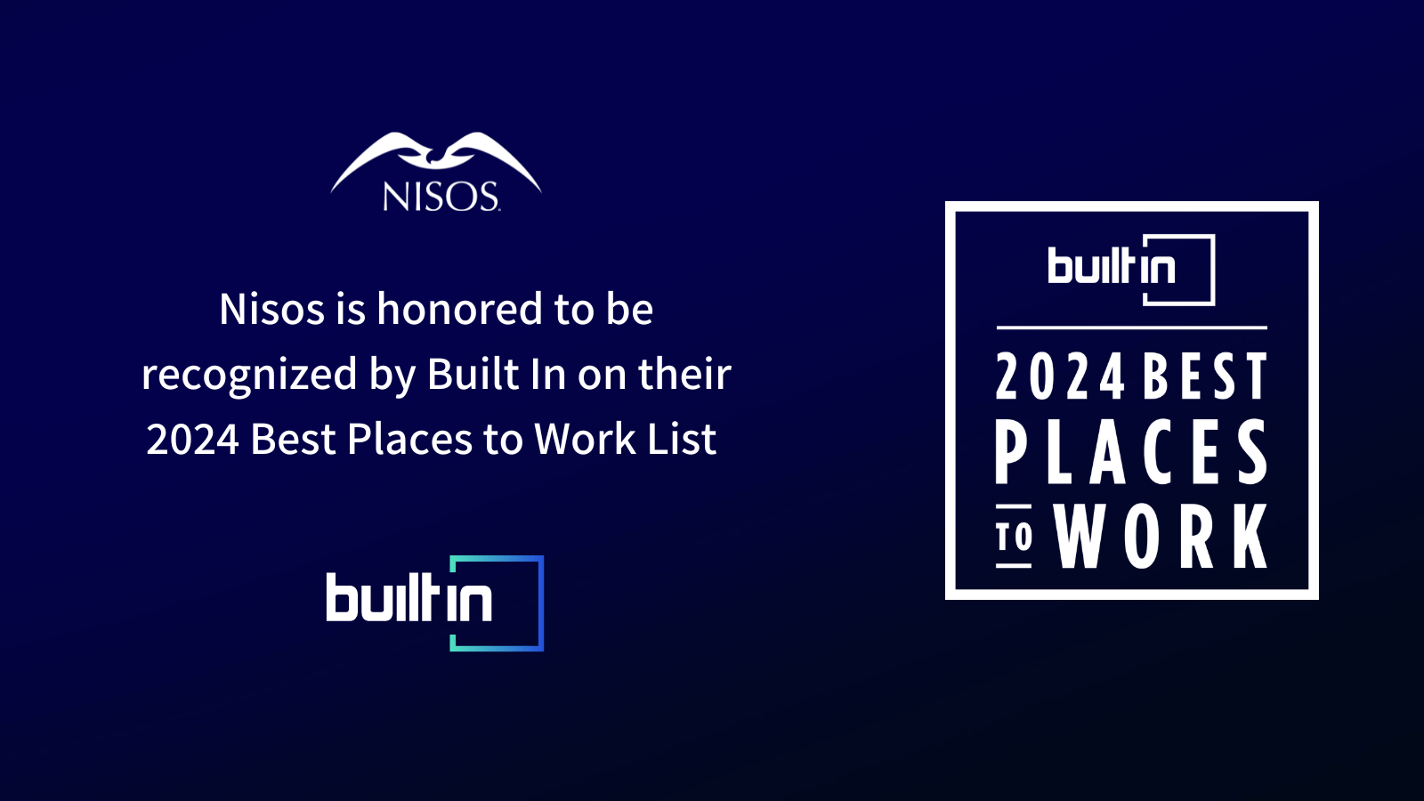Nisos Awarded Built In Company Culture Awards in 2024 - Nisos